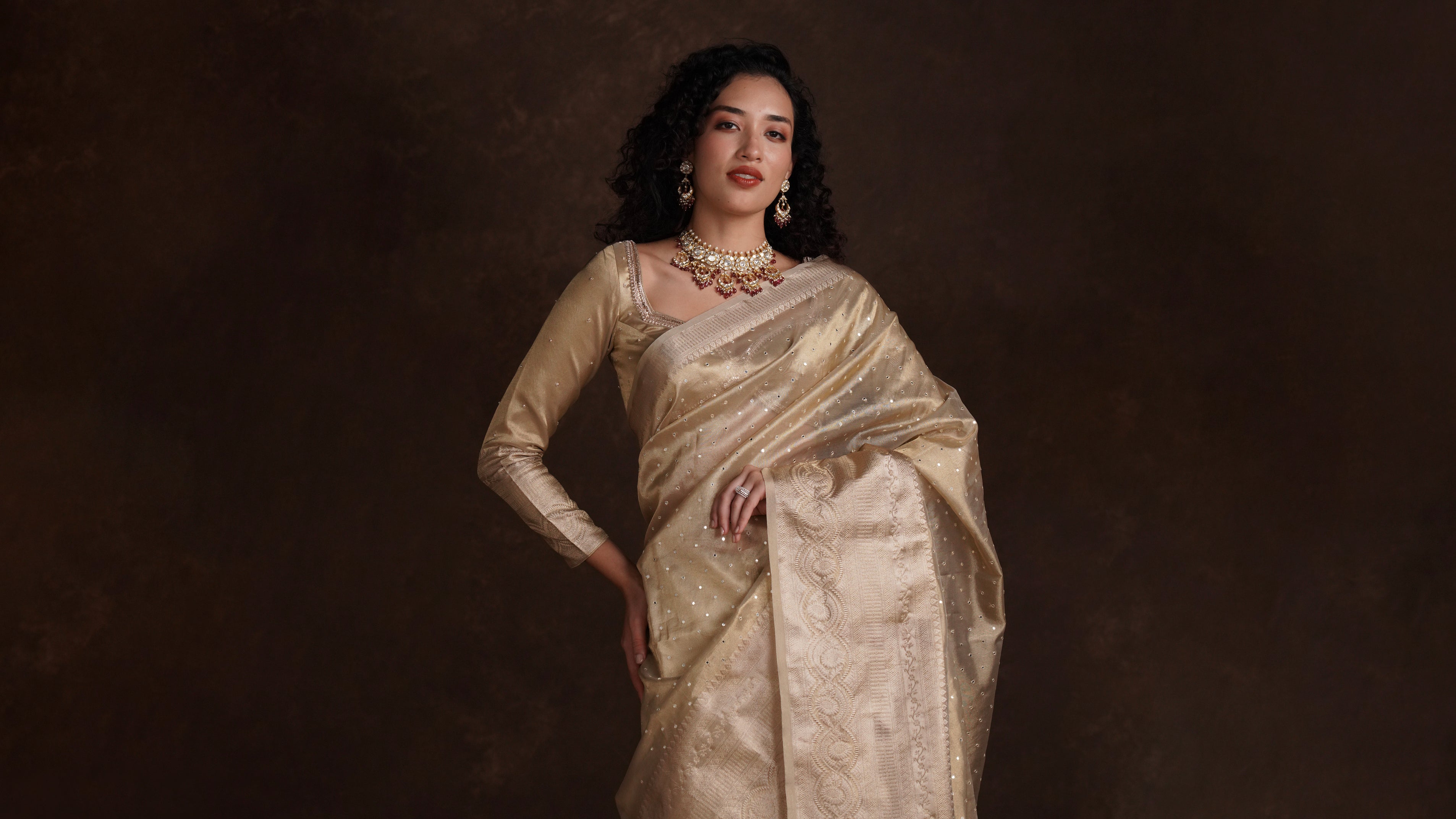 Bridal Saree For Marriage Reception Party Online | Tajore