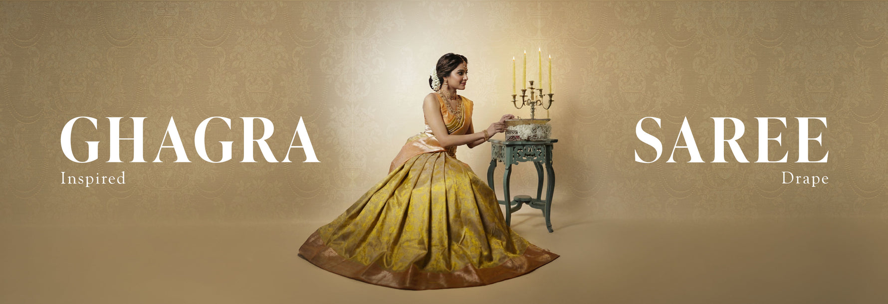 How To Wear Ghagra Style Saree – Tajore